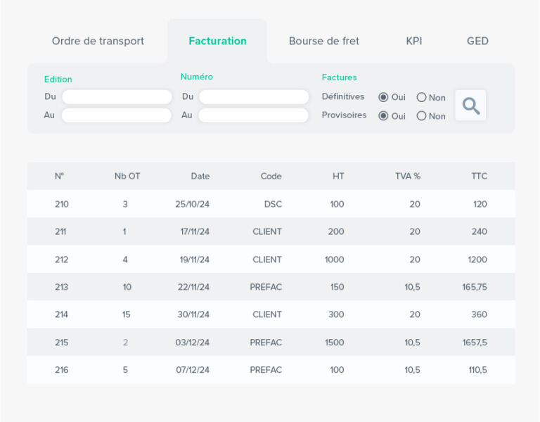 Logiciel Facturation Transport - IROAD